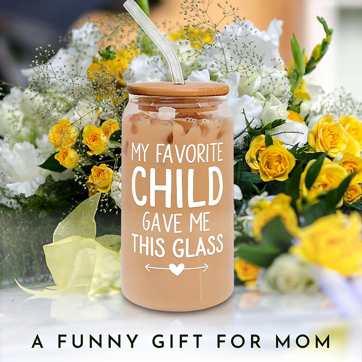 Gifts for Mom from Daughter, Son - Mom Gifts - Mothers Day Gifts for Mom, Mom Birthday Gifts, Birthday Gifts for Mom - Mother Gifts, Mom Presents, Mama Gifts, New Mom Gifts for Women - 16 Oz Can Glass