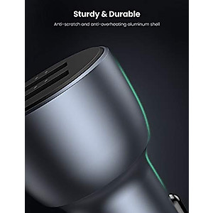 UGREEN USB Car Charger 36W - 12V USB Charger Multi Ports Fast Car Charger Adapter Compatible with iPhone 14/13/12/11/SE/XR, Galaxy S22/S21/S20/S10/Note 20, Pixel 5/4/3 (USB A to C Cable Included)