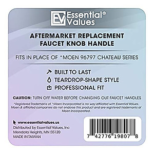 Compatible Moen Shower Handle Replacement 96797 - Aftermarket Tub & Shower Knob Kit - Compatible with Moen Chateau Collection