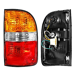 ALZIRIA Taillight Assembly Compatible with 2001-2004 01 02 03 04 2001 2002 2003 2004 Toyota tacoma tail light Passenger Side(Chrome-Right)