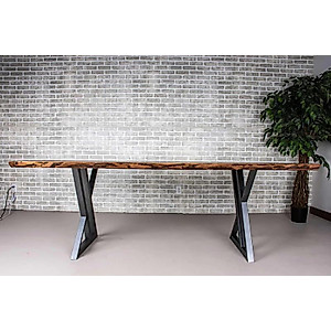 Live Edge Dining Table Epoxy Dining Table Living Room Table for 2, 4, 6, 8 Resin Coffee Table Epoxy Table Top End Table Bar Counter Wall Art Home Décor (without Stand, 36 x 20 Inches)