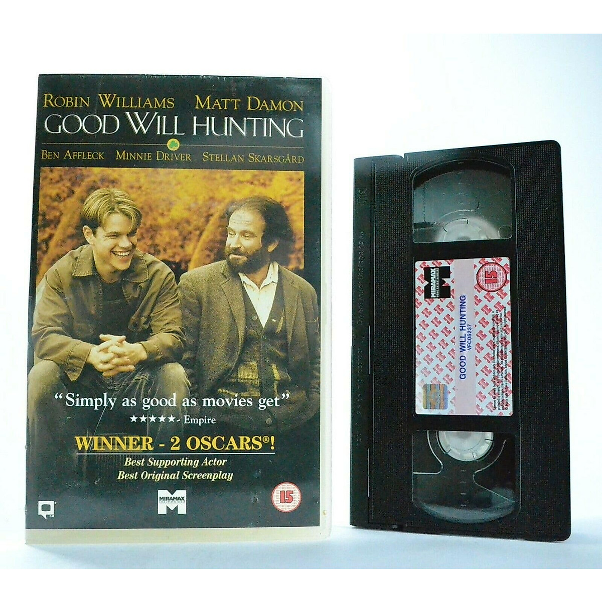 Good Will Hunting: (1997) Drama; Self Taught Genius - R.Williams/M.Damon - VHS