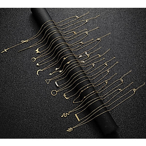 Honsny Layered Choker Necklace for Women Coin Moon Star Multilayer Choker Necklaces Charm Tiered Choker Chain Gold Necklace Set Adjustable Silver Bar Pendant Y Necklace