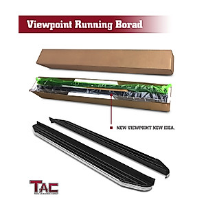 TAC Running Boards Fit 2011-2019 Ford Explorer SUV Aluminum Black Side Steps Nerf Bars Step Rails Truck Pickup Rock Panel Off Road Exterior Accessories (2 Pieces Running Boards)