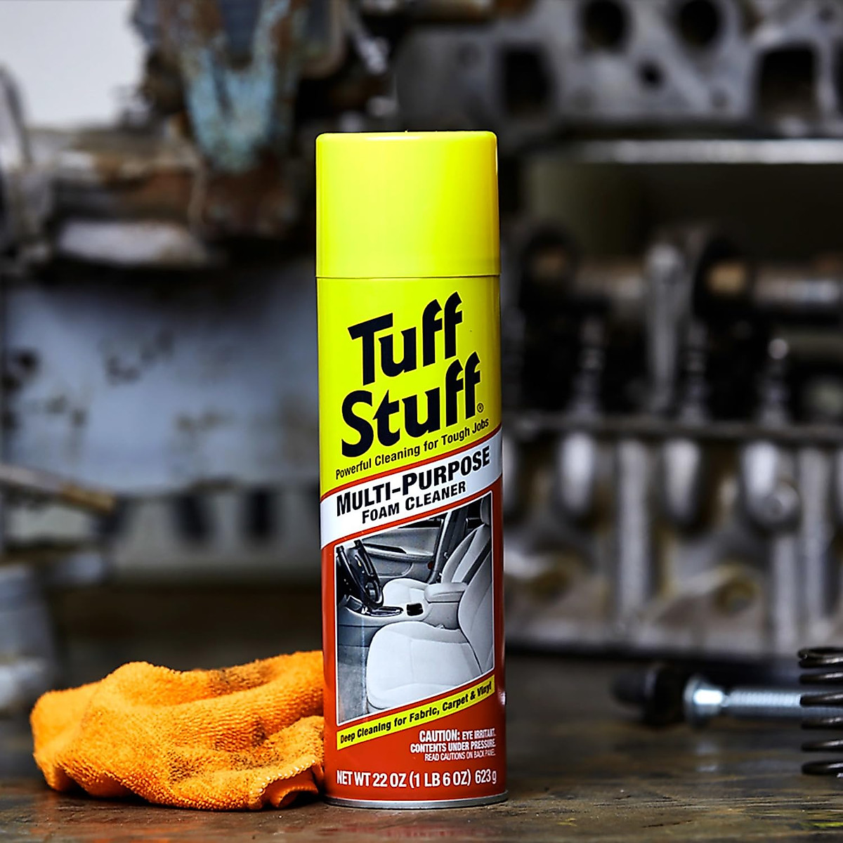 Tuff Stuff Multi-Purpose Foam Cleaner, Use on Car Interior, Furniture, Carpet, 22 Oz Each