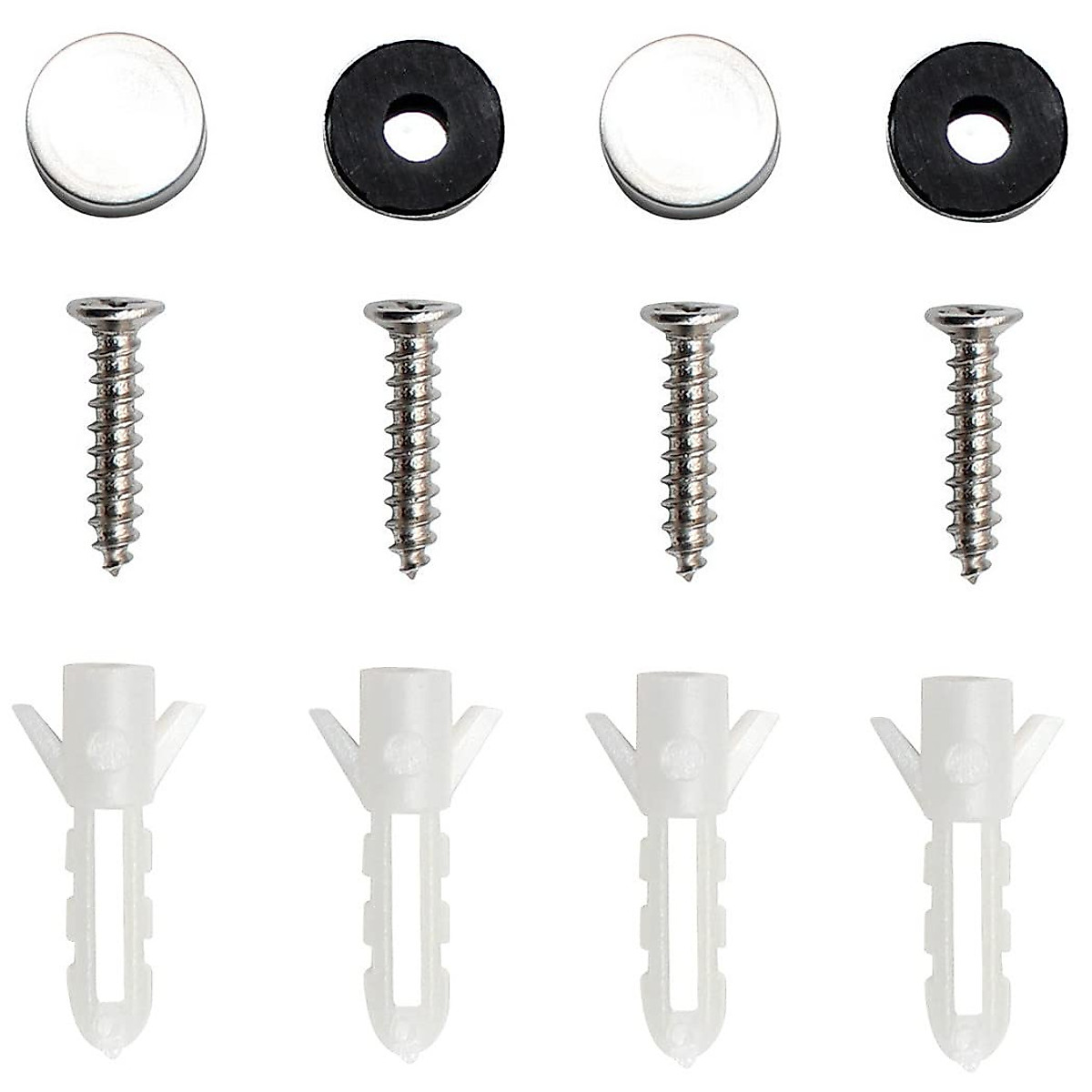 zoohot 9.64-Inch Under Cabinet Wine Glass Rack Stemware Holder Glasses Storage Hanger Metal Organizer for Bar Kitchen Black(2 Row)