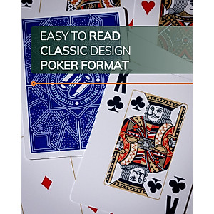 Bullets Playing Cards, Waterproof Plastic Playing Cards, Poker Size Double Pack with Paulie Design, Jumbo Index & Two Pips, Durable Professional Deck for Texas Holdem Poker, Includes Cut Card