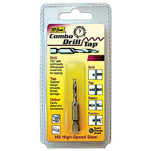 IVY Classic 06002 6-32NC Combo Drill/Tap Bit, M2 High-Speed Steel, 1/Card