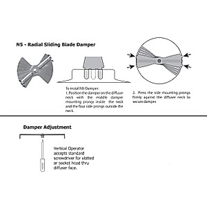 1800ceiling.com 10" Radial Damper #4944R-10