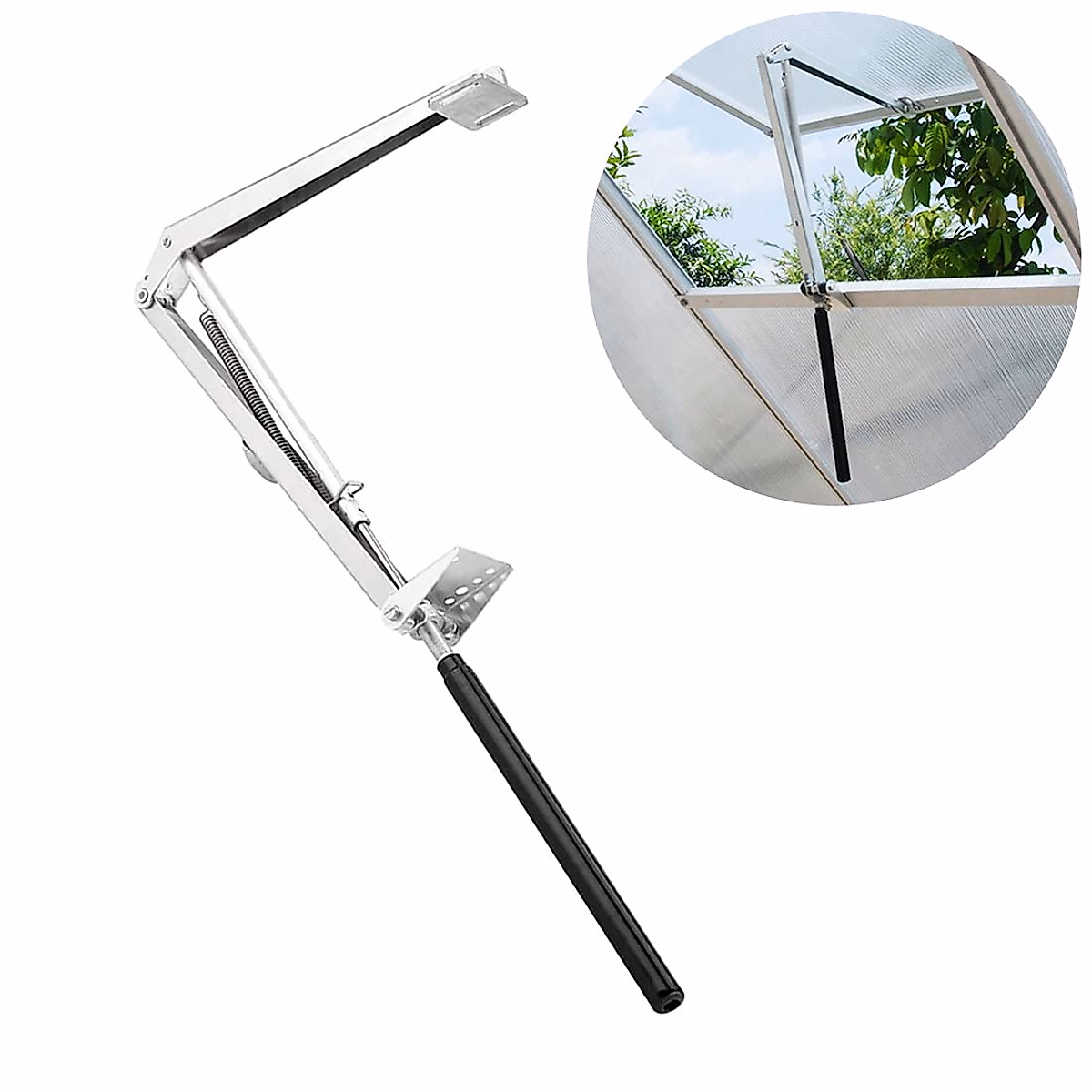 BIBISTORE Greenhouse Automatic Vent Opener Solar Roof Vent Opening Kits for Wooden&Aluminum Greenhouse Auto Hothouse Window Opener Agriculture Greenhouse Acessories Lifts 15.4 Lbs(7kg)