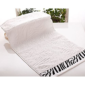 Kissvian Tiger Striped Bathroom Hand Towels Set, Absorbent Soft Bamboo Fiber face Towel for Home(3Pc, 13 x 29 Inch)