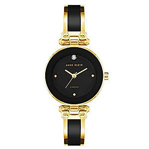 Anne Klein Women's Genuine Diamond Dial Bangle Watch