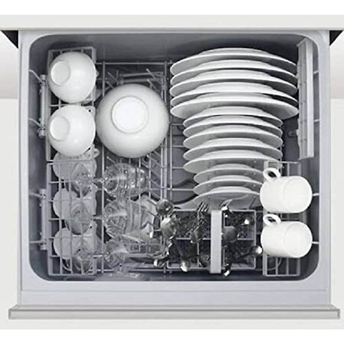 DD24DCTX9N 24"" Energy Star Built-In Tall Double DishDrawer with 14 Place Settings 15 Wash Programs 2 Cutlery Baskets and Child Lock in Stainless Steel