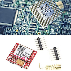 GSM Module, Plastic Phone Module Card Board MicroSIM Card TTL Serial Port 3.7~4.2V GSM Module Kit GPRS Module, for Industry Electronic Component (Without Antenna)