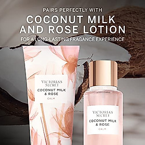 Victoria's Secret Body Mist for Women, Perfume with Notes of Coconut Milk and Rose Body Spray, Feel Calm Fragrance - 250 ml / 8.4 oz