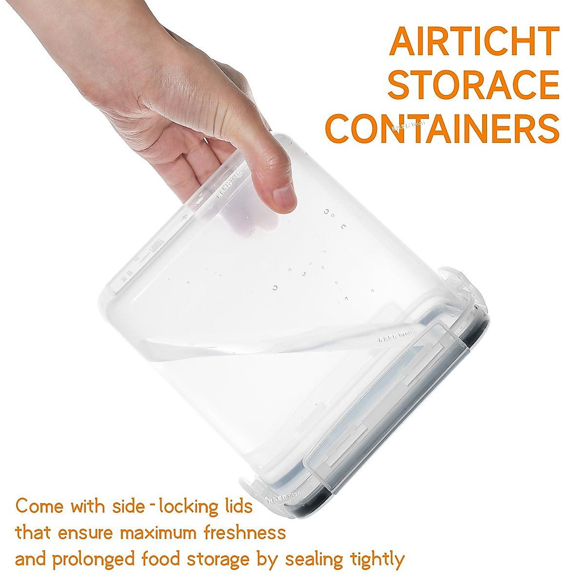 Food Storage Containers With Lids Airtight - 24 PCS With Label - BPA Free Cereal Containers Storage,Plastic Pantry Kitchen Organizers and Storage for Dry Goods,Chip,Grain Sugar and Flour Organizing