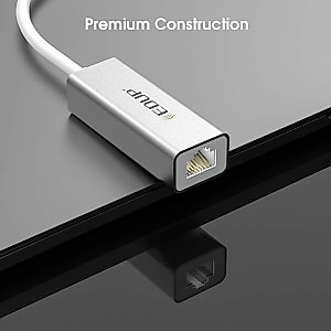 USB 3.0 Ethernet Wired RJ45 LAN Network Adapter 10/100/1000 for Desktop Laptop PC, Support Windows 10/8.1/8/7/Vista/XP Mac OS X