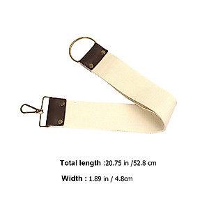Razor Canvas Strop Sharpening Cloth Strop Sharpener Polishing Belt with Buckle Barber Shaver Polishing Cloth for Barber Shop