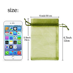 YQL 100Pcs 4"x6" Fruit Protection Bags,Fruit Netting Bags,Garden Netting Bags with Drawstring for Protecting Fruits and Vegetables