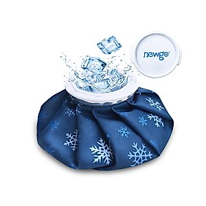 NEWGO Ice Pack for Injury Reusable, Small Ice Bag Refillable Ice Pack for Hot Cold Therapy and Pain Relief, Hot Water Bag, No-Leak Medical Ice Bag (6 Inch)