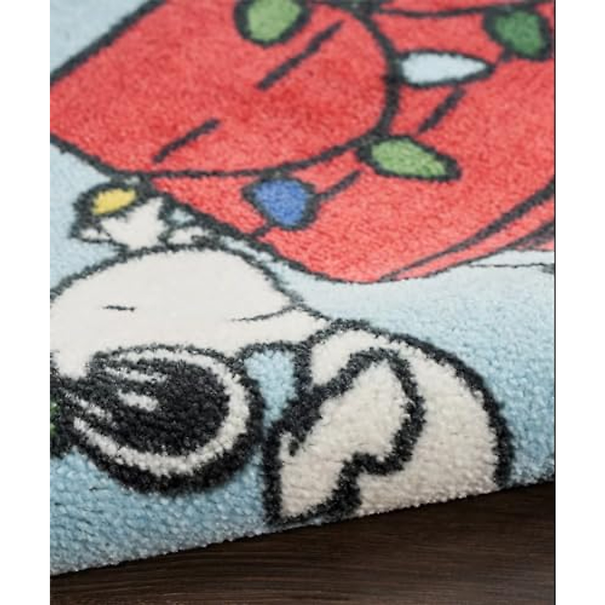 Peanuts Nourison Dog House Accent Rug 18"x30" Washable, Polyester, Non-Skid Back
