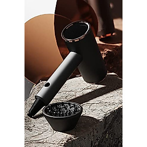 Funtin Hair Dryer, Blow Dryer with Diffuser Brush Comb for Women 4C Thick Curly Hair 1800w-Professional Black