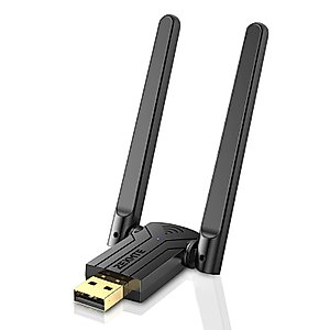 ZEXMTE USB Bluetooth Adapter for PC, Long Range Bluetooth USB Adapter for Windows 11/10, 492FT/150M Bluetooth Dongle 5.1 EDR, Plug & Play for Desktop, Laptop, Printers, Mouse, Speakers…