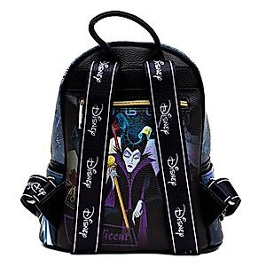 Wondapop Disney Maleficent 11" Vegan Leather Fashion Mini Backpack