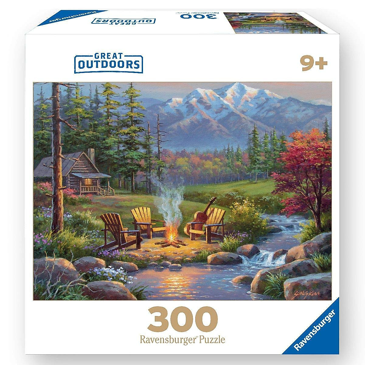 Ravensburger Riverside Livingroom Puzzle - Part of Great Outdoors Series | Unique 300 Piece Challenge for Adults | Softclick Technology Eco-Friendly Materials