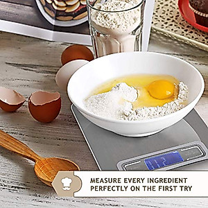 La Patisserie Bread Proofing Basket – 11 Piece Bread Baking Kit with Round and Oval Banneton Basket, Liners, Dough Scrapers, Scoring Lame, Blades, Digital Scale, Canvas Bread Bag