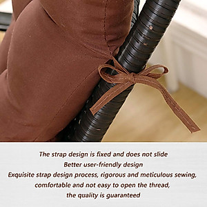 Thick Recliner Cushion,Folding Long Chair Sofa Cushion,Elderly Leisure Chair Cotton Pads,Rocking Chair Lazy Chair Seat Cushion(No Chair) Brown 55x163cm(22x64inch)