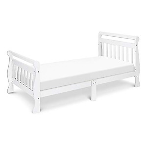 DaVinci Sleigh Toddler Bed in White
