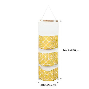 LIFKOME over The Door Hanging Organizer 2pcs Door Back Storage Pockets Shoe Holder Hanger Sundries Organizer Wall Pendant Storage Pouch for Home Bathroom Kitchen