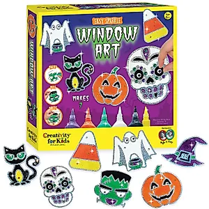 Creativity for Kids Halloween Window Art - Halloween Crafts, Make Your Own Halloween Window Clings