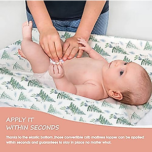 ACRABROS Changing Pad Cover- Ultra Stretchy Snug Fitted Diaper Changing Table Cover Sheets for Boys Girls,2 Pack,Bears &Forest