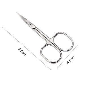 Osinee Duo Eyebrow Brush with Spoolie & Slant Tip Tweezers & Curved Blades Scissors,for Eyebrow Eyelash Extensions,Eyebrow Grooming Set