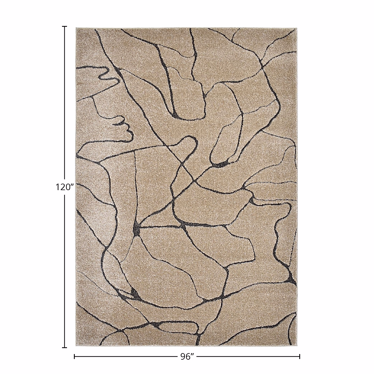 CosmoLiving By Cosmopolitan Cadence Contemporary Moth Wing Area Rug, 8' x 10'