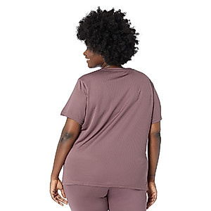 PUMA Women's Plus Size Performance Tee, Dusty Plum, 3X