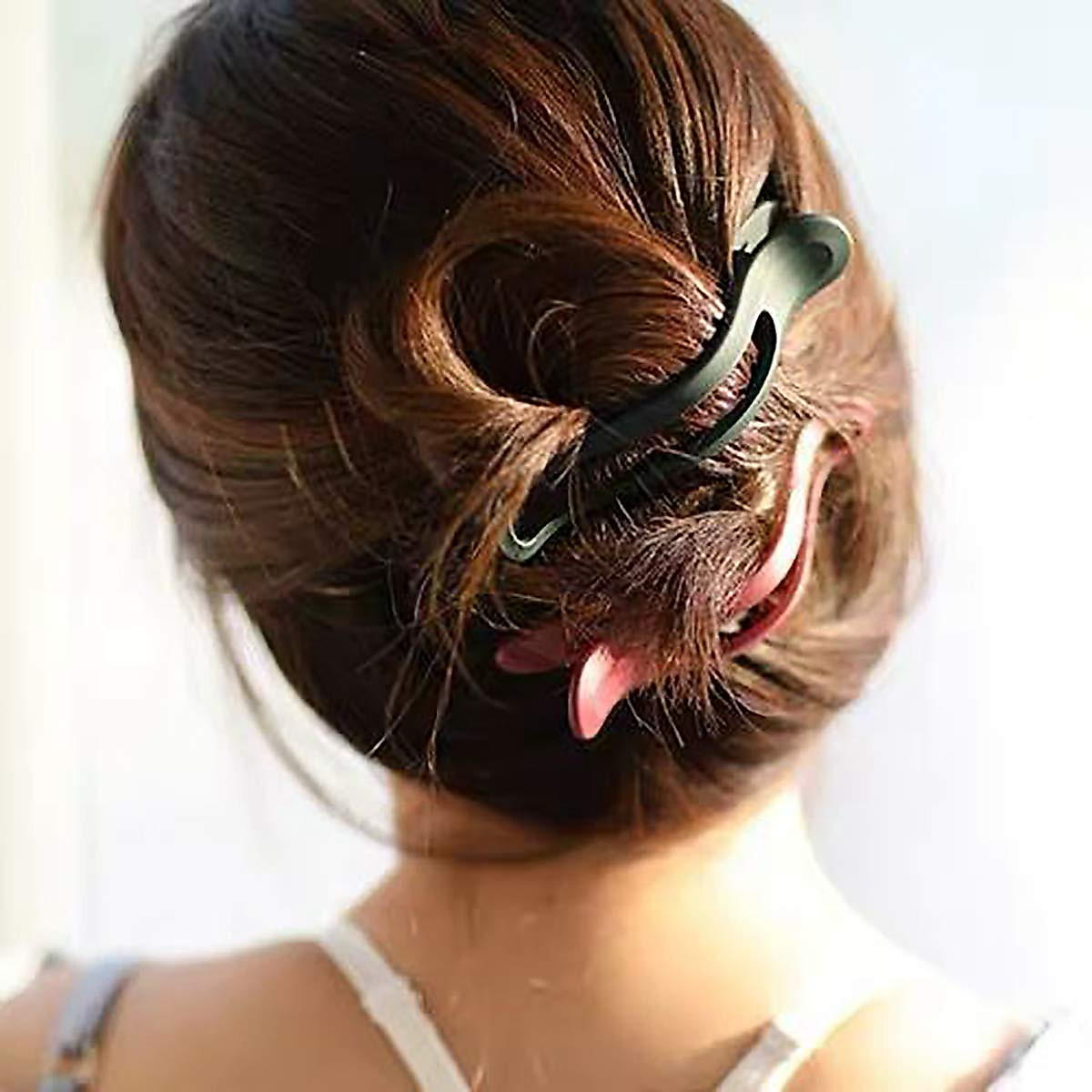 6PCS Hair Claws Clips No Slip Strong Hair Clips Teeth Curve Durable Alligator Duck Bill Jaw Clips Hair Styling Accessories (01)