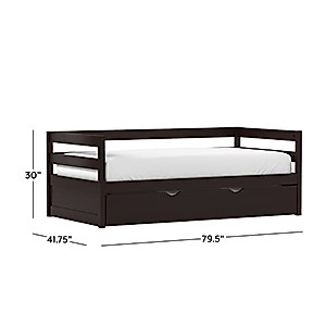 Hillsdale Furniture Caspian Daybed with Trundle, Chocolate
