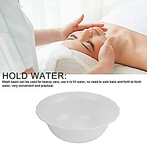 Face Wash Basin, Professional Stylish Portable Round Soaking Wash Basin for Beauty Salon for Skin Care