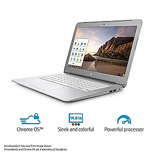HP 14-ak040wm 14" Chromebook, Chrome, Full HD IPS Display, Intel Celeron N2940 Processor, 4GB RAM, 16GB eMMC Drive