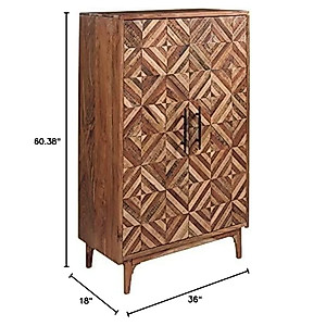 Signature Design by Ashley Gabinwell Contemporary 2-Door Accent Cabinet, Brown