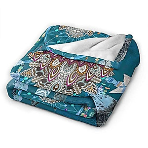 Thinye Throw Blanket Super Soft Comfy Micro Fleece Fuzzy Blanket Decorative Blanket for Bed Couch Chair Living Room(60''×50'')