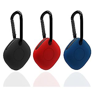 SKZIRI 3in1 for Galaxy SmartTag and Smarttag+ Plus Tracker Locator Case Cover Set Skin with Keychain Anti-Scratch Lightweight Soft Protective Sleeve Skin Cover