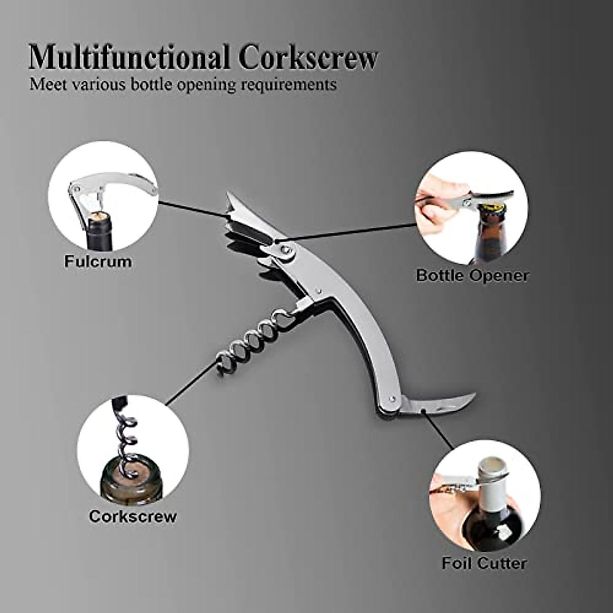 ProCattle 13 Piece Cocktail Shaker Set with Bamboo Stand, Stainless Steel Mixology Bartender Kit and Recipes, Bar Tools Set, Gifts for Men Dad Grandpa, Home Party, Bar Party, Travel - 25 OZ (750ml)