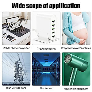 Jinyi EMF Meter 5 LED Magnetic Field Detector Ghost Hunting Paranormal Equipment Tester Counter (1 pcs)