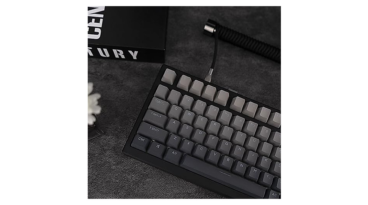GEKUCAP Gradient Grey Keycaps for Mechanical Keyboards