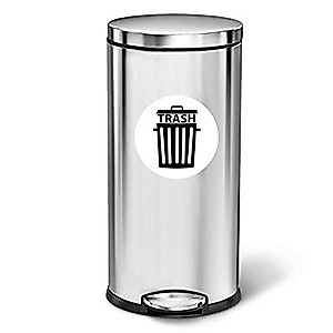 Recycle bin Trash bin Recycle can Trash can Stickers Kitchen Trash and Recycling bin Stickers Home or Office use Vinyl Stickers Organize & Sort Garbage Waste and Recycle Indoor Outdoor Use