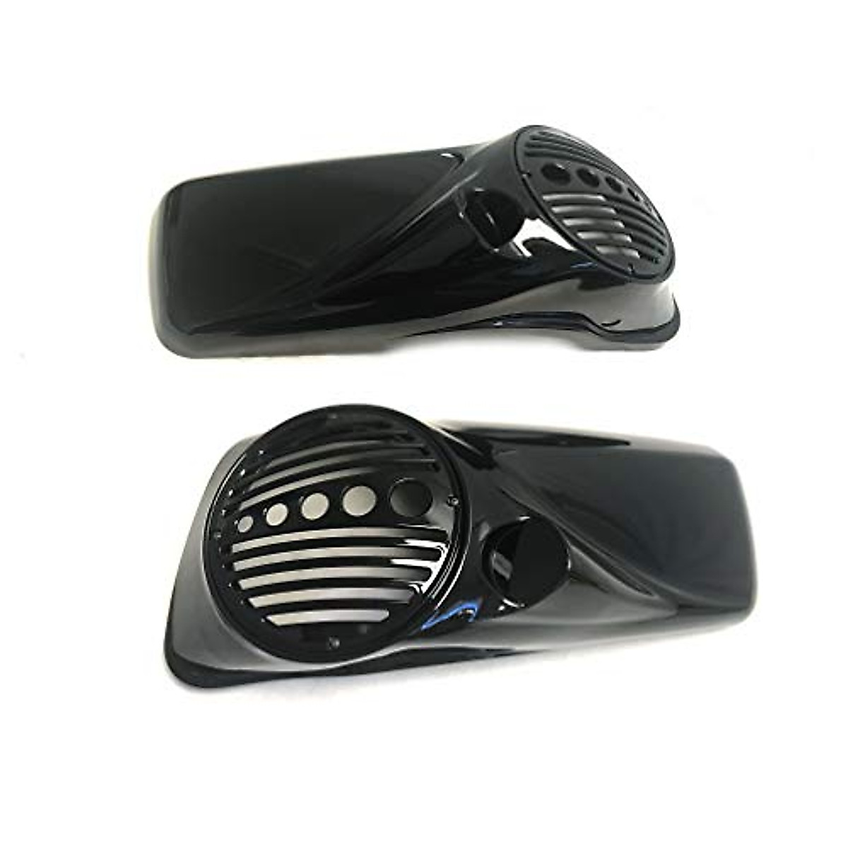 Mutazu 8" Speaker Lids w/Tweeter Port for Harley 2014 up Touring Models